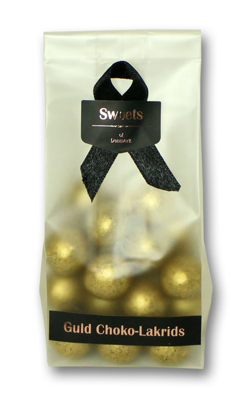 Sweets of Denmark Guld Choko-Lakrids i pose | Lakrids med overtræk af ...