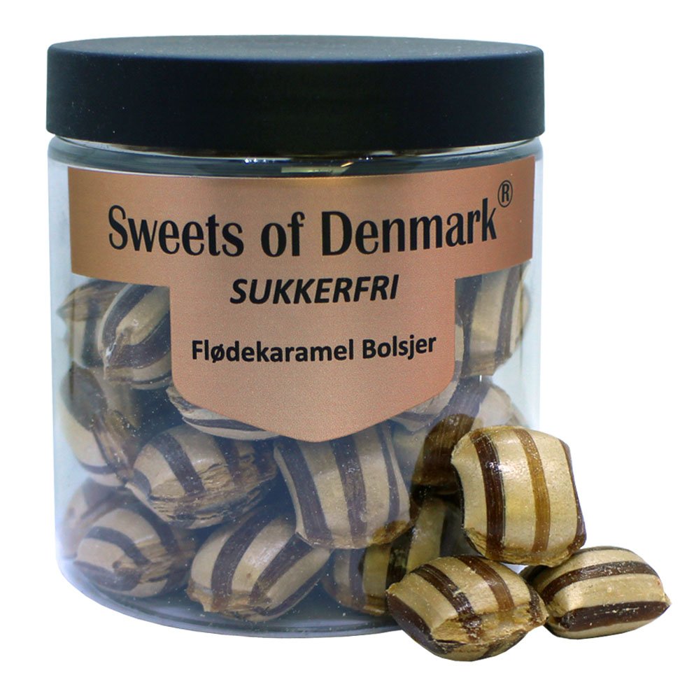 Sweets of Denmark Sukkerfri Flødekaramel Bolsjer | Bolvher medsmag af ...
