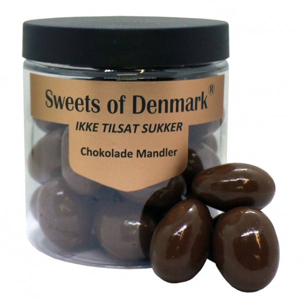 Sweets of Denmark Mandler med chokolade uden tilsat sukker | Sukkerfri ...